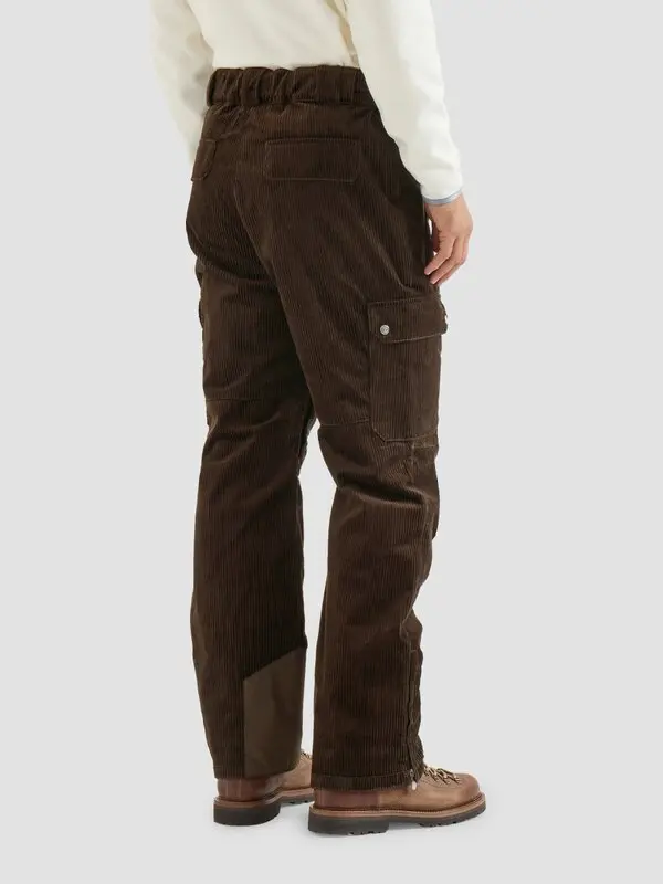 Brunello Cucinelli Cotton Corduroy Mountain Trousers With Thermore Padding - Brown