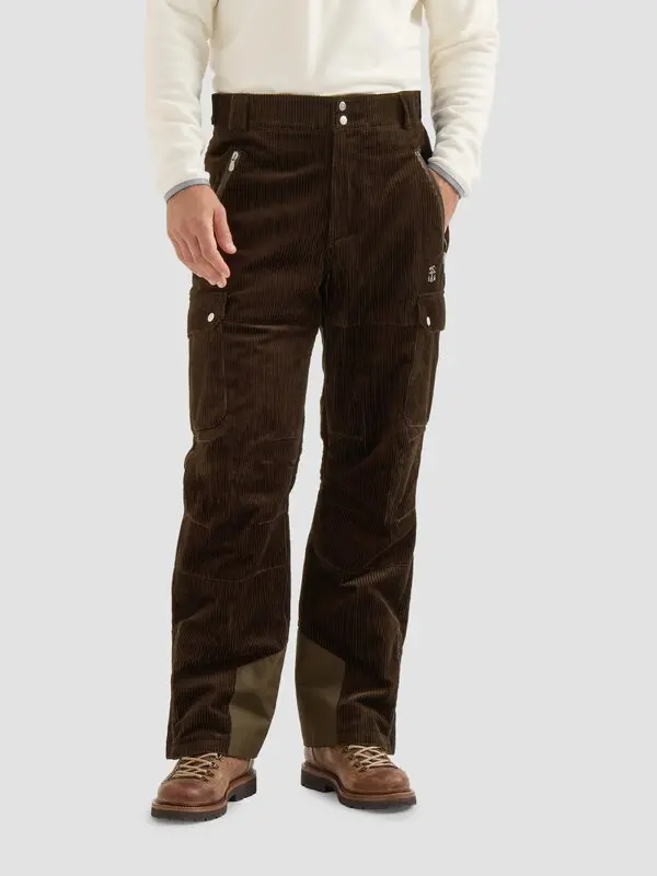 Brunello Cucinelli Cotton Corduroy Mountain Trousers With Thermore Padding - Brown