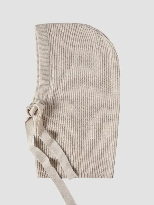 Brunello Cucinelli Cashmere English Rib Knit Balaclava - Panama