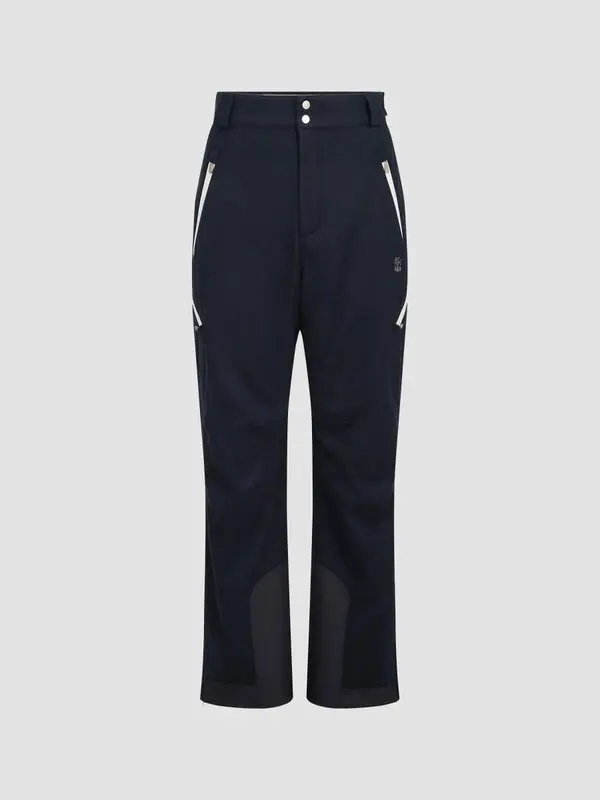 Brunello Cucinelli Bonded Wool Flannel Mountain Trousers With Thermore Padding