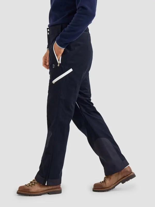 Brunello Cucinelli Bonded Wool Flannel Mountain Trousers With Thermore Padding