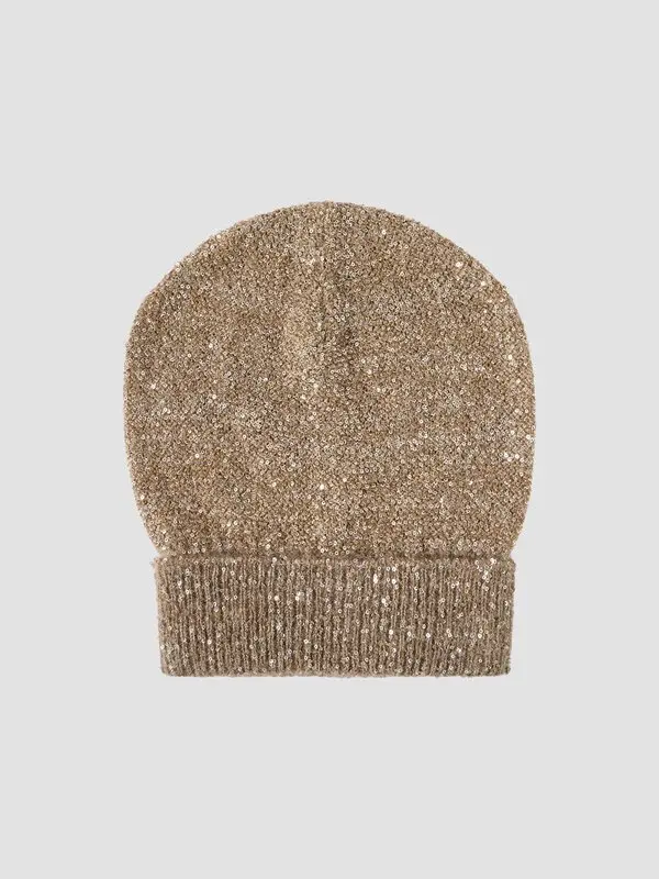 Brunello Cucinelli Dazzling Texture Mohair And Wool Knit Beanie
