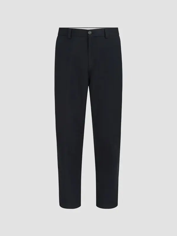 Brunello Cucinelli Cotton And Virgin Wool Gabardine Ergonomic Trousers - Blue