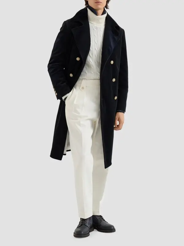 Brunello Cucinelli Cashmere Cable Knit Turtleneck Sweater