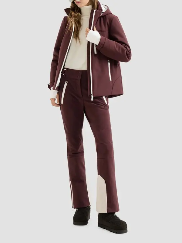 Brunello Cucinelli Bonded Techno Fabric Mountain Trousers - Cherry