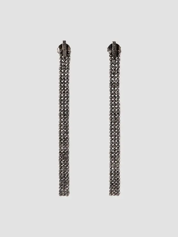 Brunello Cucinelli Sterling Cascade Earrings - Silver
