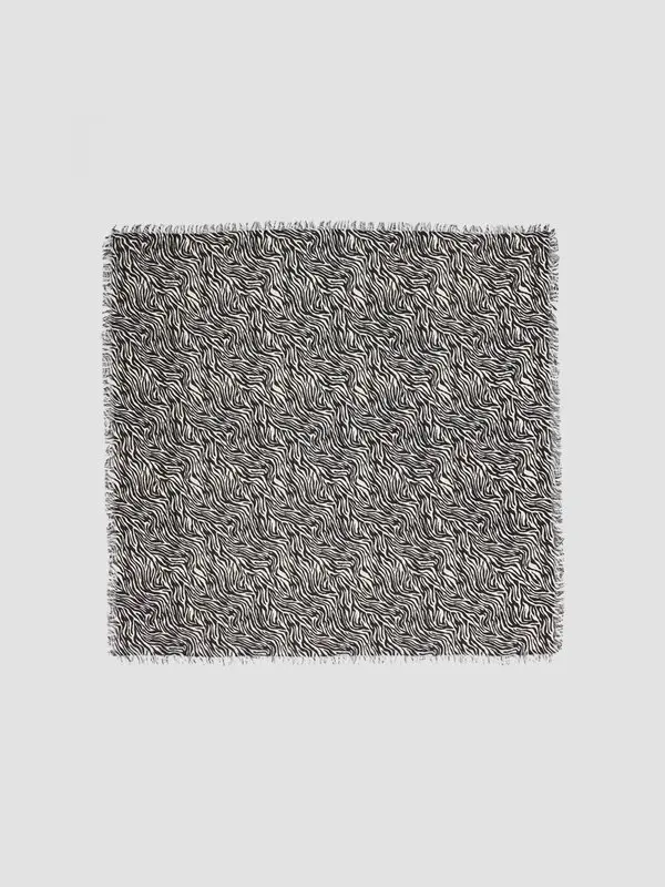 Isabel Marant Étoile Alecia Wool Square Scarf - Zebra