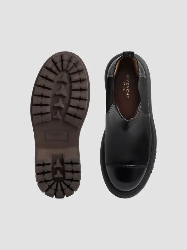 Givenchy Cargo Chelsea Boots In Brushed Leather
