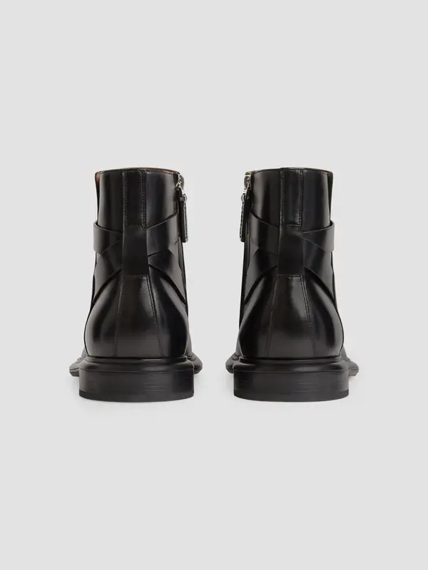 Givenchy Cargo Chelsea Boots In Brushed Leather