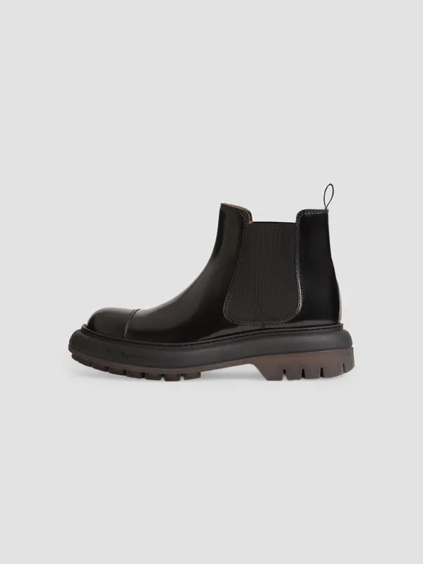 Givenchy Cargo Chelsea Boots In Brushed Leather