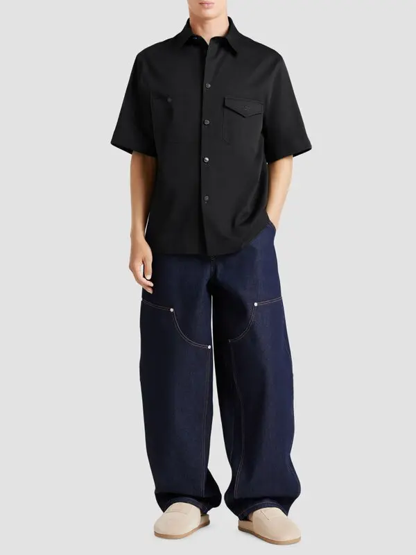 Givenchy Couture Seam Shirt In Cotton - Black