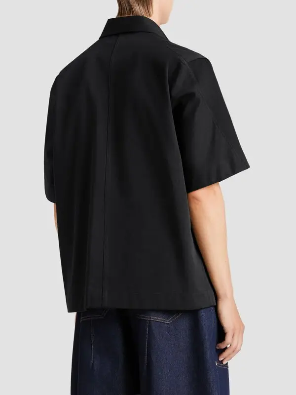 Givenchy Couture Seam Shirt In Cotton - Black