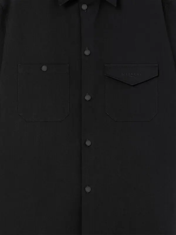 Givenchy Couture Seam Shirt In Cotton - Black