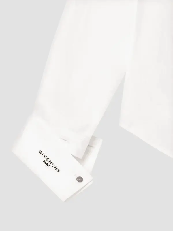 Givenchy Shirt In Poplin With Detachable Collar And Plaston