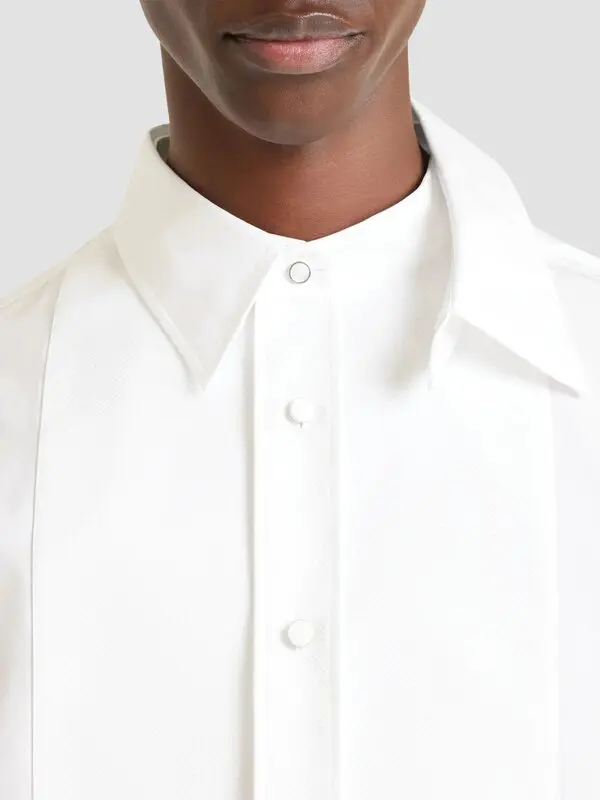 Givenchy Shirt In Poplin With Detachable Collar And Plaston
