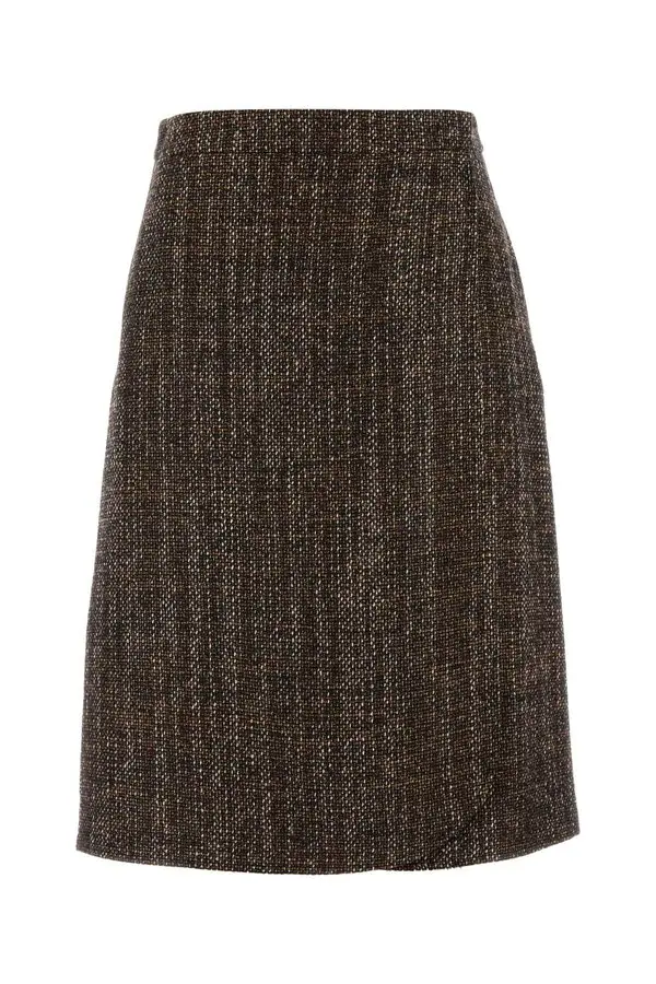 Fendi Multicolor Tweed Mini Skirt