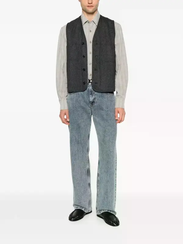 KOIKE BARCELONA Herringbone-pattern Quilted Gilet