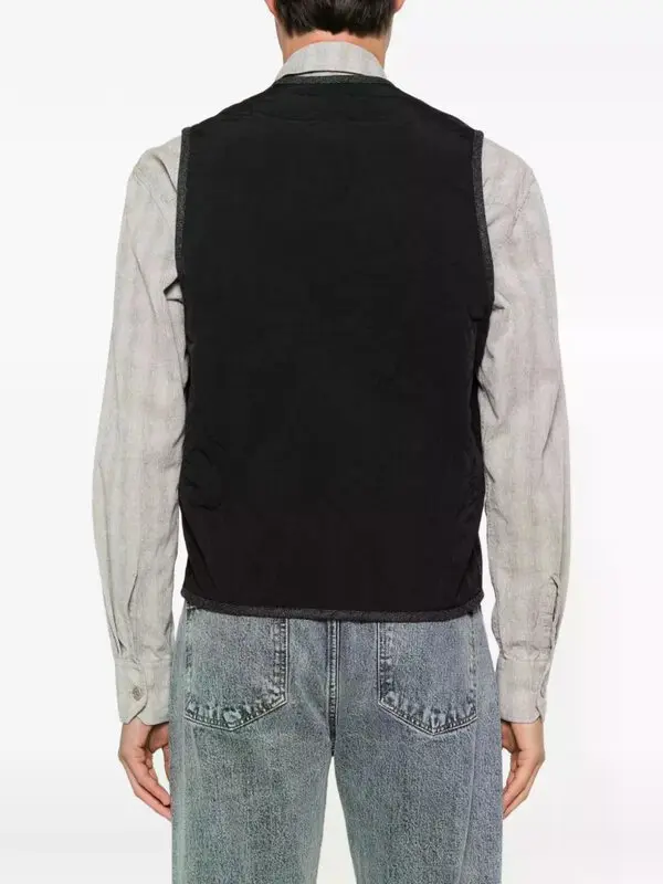 KOIKE BARCELONA Herringbone-pattern Quilted Gilet