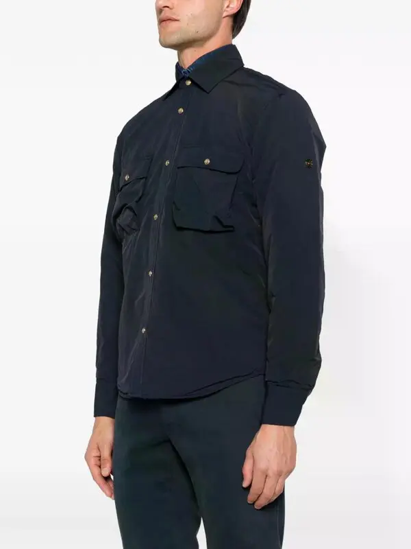 KOIKE BARCELONA Patch-pocket Snap-fastening Shirt Jacket