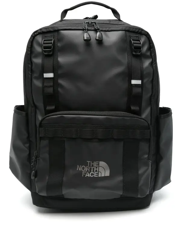 The North Face Padded Laptop Mini Backpack With Fleece-lined Compartment, Water Bottle Pockets & Daisy-chain Lash Points - Nero