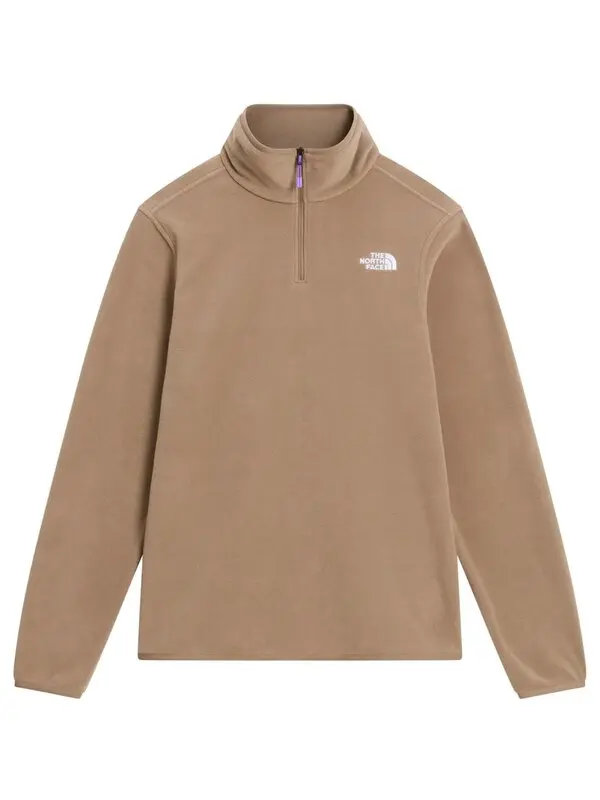 The North Face Reversible 1/4-zip Pullover With Hidden Zipper Pockets - Beige