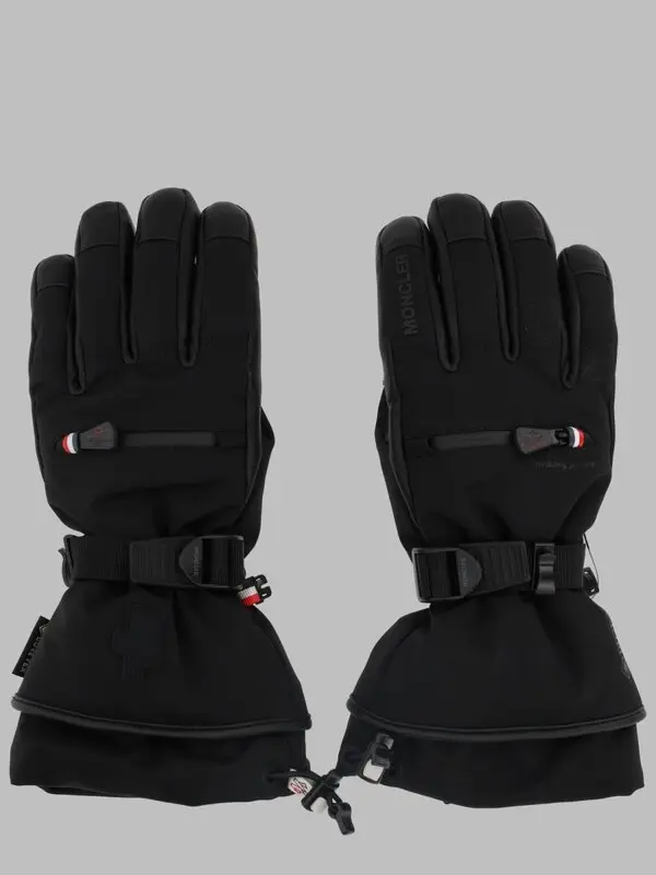 Moncler Leather Gloves - Black
