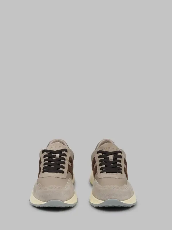 Hogan Italian Calfskin And Mutton Leather Sneakers For - Multicolour