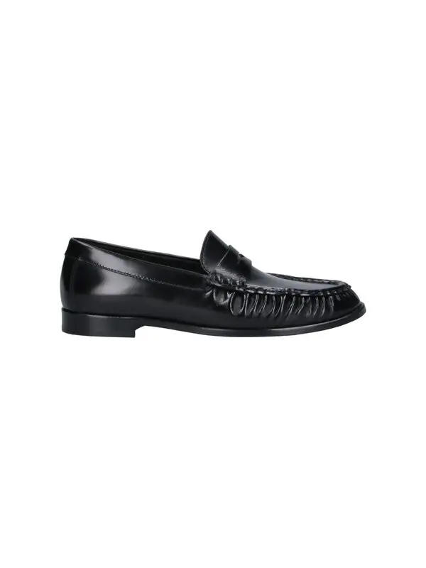 POEVE Leather Penny Loafers