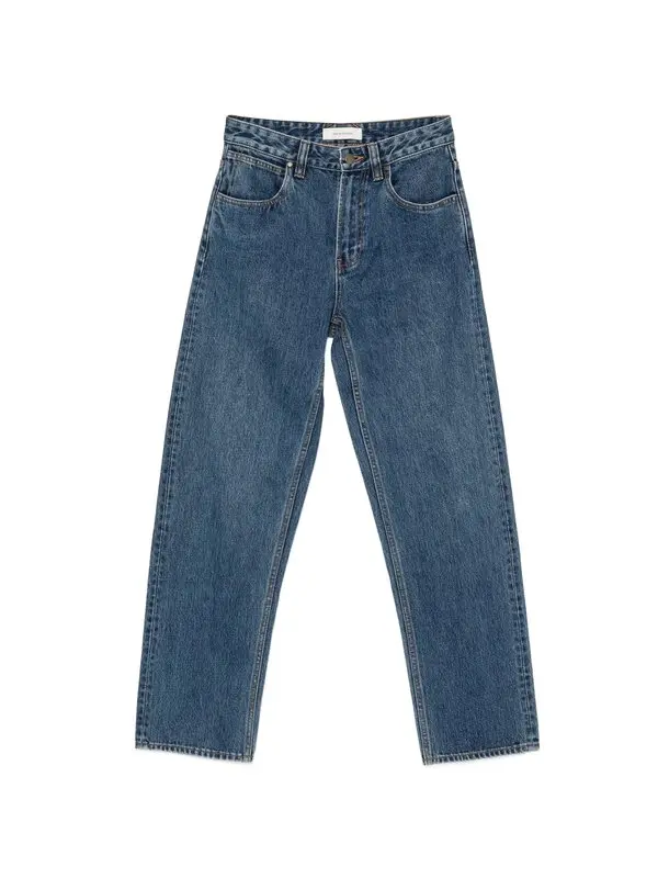 ENTIRE STUDIOS Five-pocket Cotton Jeans With Belt Loops