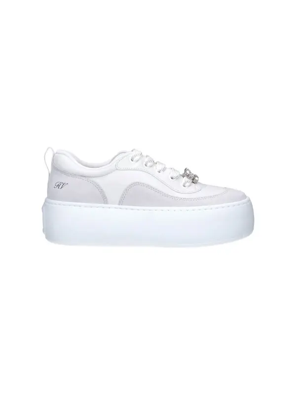 ROGER VIVIER Platform Low-top Sneaker - White