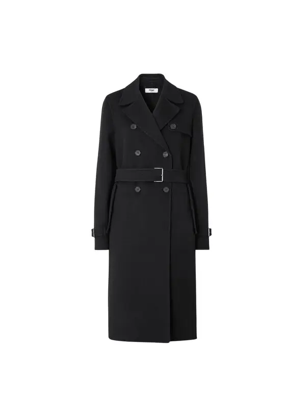 Fendi Double-breasted Belted Wool Coat