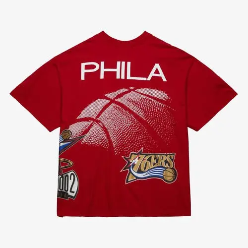 Mitchell & Ness Philadelphia 76ers Hardwood Classics Logo Blast T-shirt