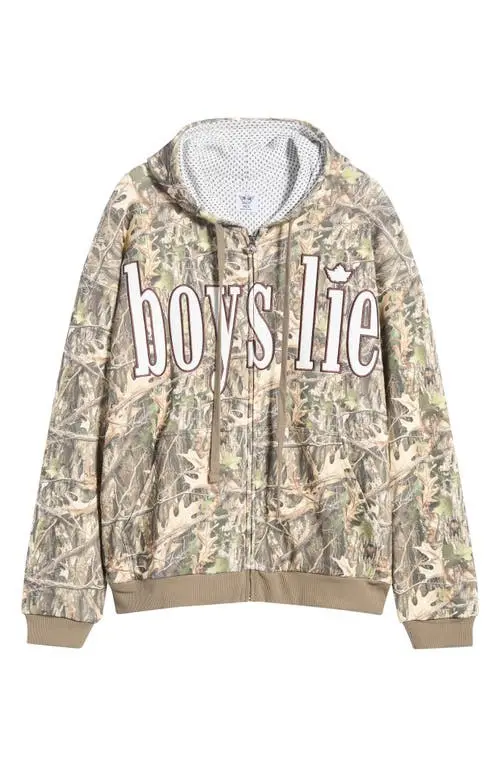 BOYS LIE Manhunt Harley Full Zip Graphic Hoodie