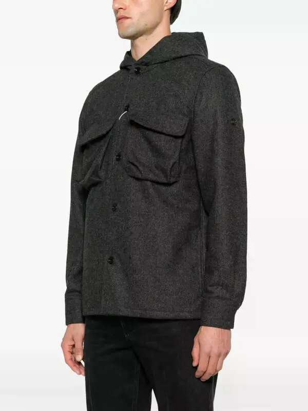 KOIKE BARCELONA Herringbone Hooded Jacket