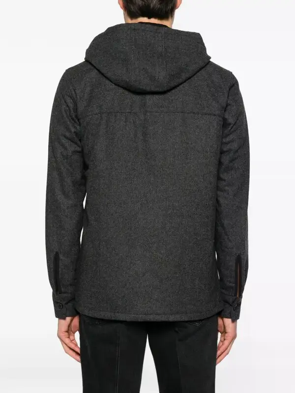 KOIKE BARCELONA Herringbone Hooded Jacket