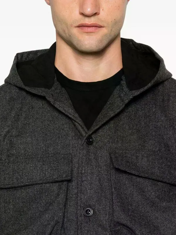 KOIKE BARCELONA Herringbone Hooded Jacket