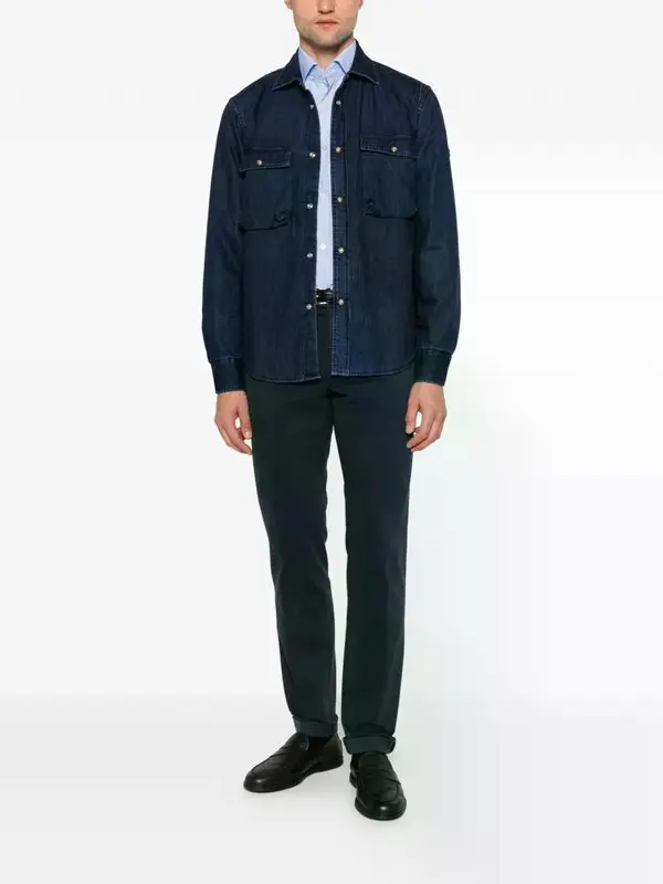 KOIKE BARCELONA Vertical-stripe Long-sleeve Shirt