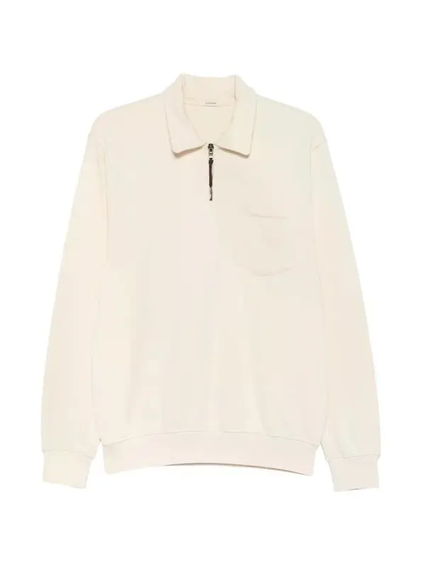 IN THE BOX Half-zip Chest-pocket Sweatshirt