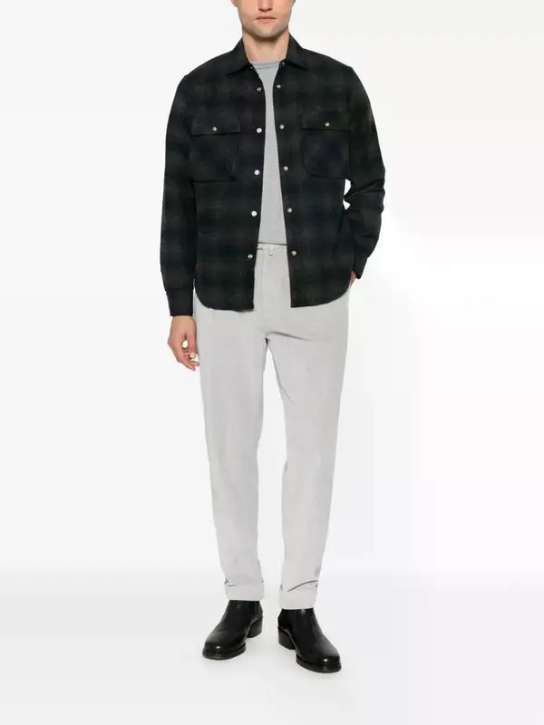 KOIKE BARCELONA Check-pattern Flap-pocket Shirt Jacket