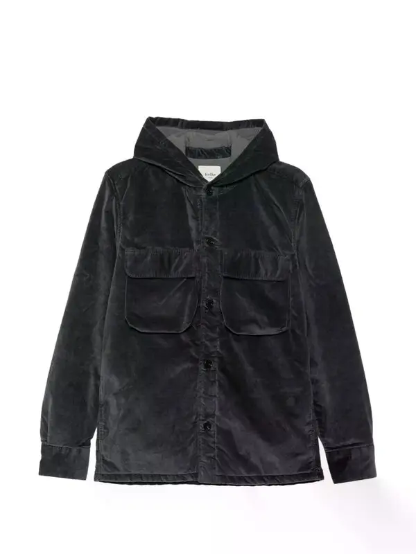 KOIKE BARCELONA Hooded Corduroy Shirt Jacket