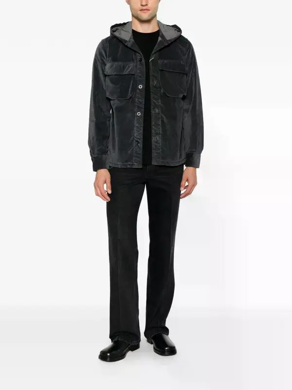 KOIKE BARCELONA Hooded Corduroy Shirt Jacket
