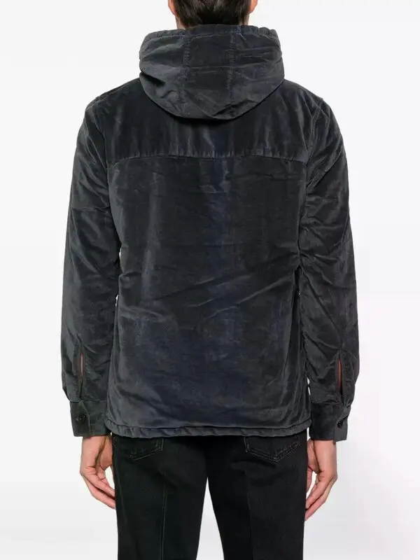 KOIKE BARCELONA Hooded Corduroy Shirt Jacket