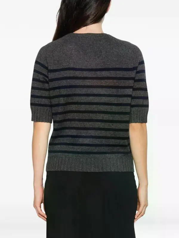 UNIVERSEL Striped Short-sleeve Sweater