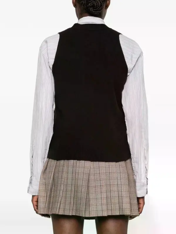 VANISE Button-up V-neck Vest
