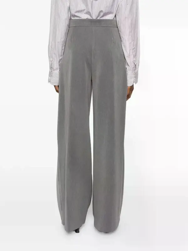 CARLA G. Pleated Wide-leg Trousers