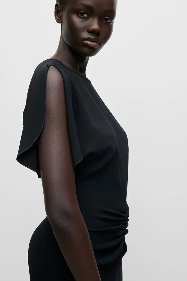 Victoria Beckham Embroidered Bela Midi Dress