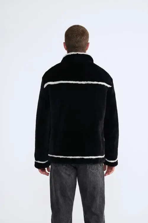 FURNIQ UK Ashton Shearling Jacket - Black
