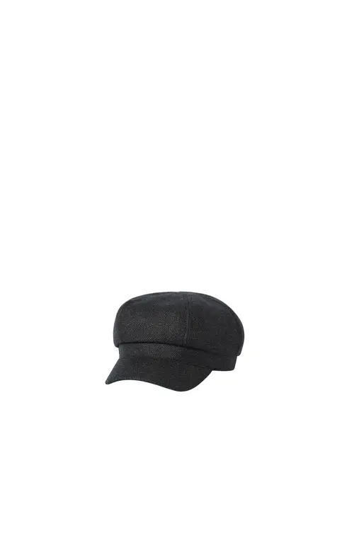 Brunello Cucinelli Mouliné Virgin Wool Twill Newsboy Cap