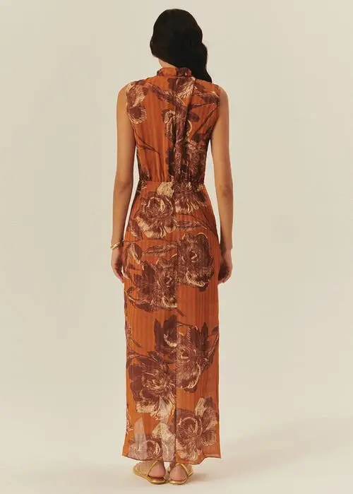 EXQUISE Madison Pearl Buckle Maxi Dress