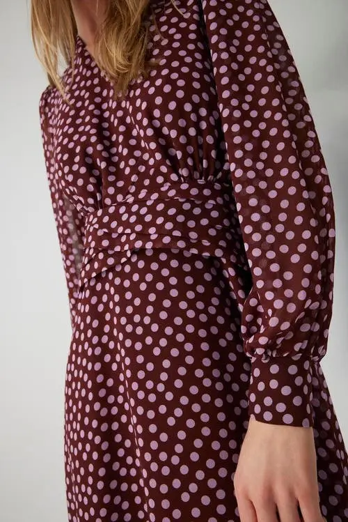 EXQUISE Aiyanna Chiffon Midi Dress